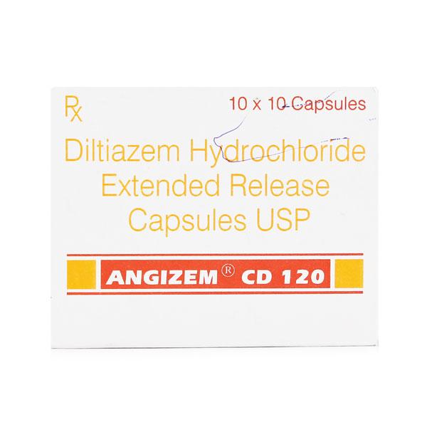 Buy Angizem CD 120mg Capsule 10'S Online at Upto 25% OFF | Netmeds