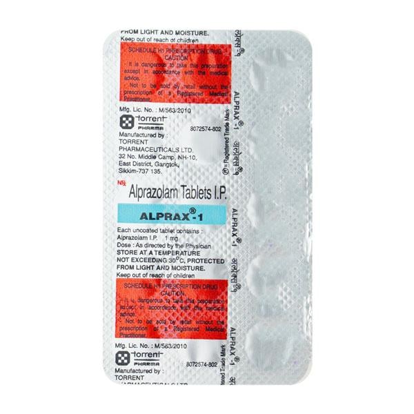 Alprax 1mg Tablet 15'S - Price, Uses, Side Effects, and Substitutes ...