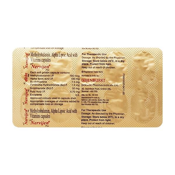 Buy NERVIJEN PLUS NEW Capsule 10's Online at Upto 25% OFF | Netmeds