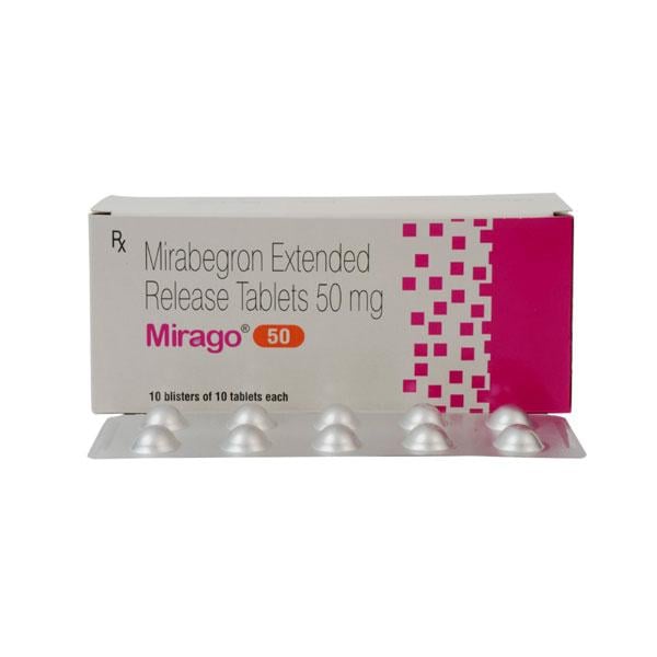 Buy Mirago 50mg Tablet 10'S Online at Upto 20% OFF | Netmeds