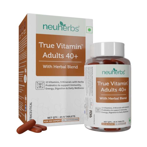 Buy Neuherbs True Vitamin Adults 40+ Tablets 45's Online at Discounted ...