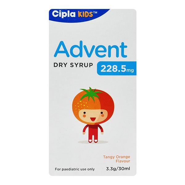 ADVENT TANGY ORANGE FLAVOUR 228.5mg Dry Syrup 30ml Price, Uses, Side ...