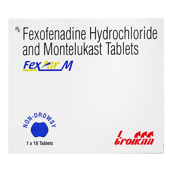 FEXAIR M Tablet 10's Price, Uses, Side effects, Substitutes | Netmeds
