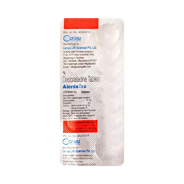 Alenix 10mg Tablet 10'S Price, Uses, Side effects, Substitutes | Netmeds
