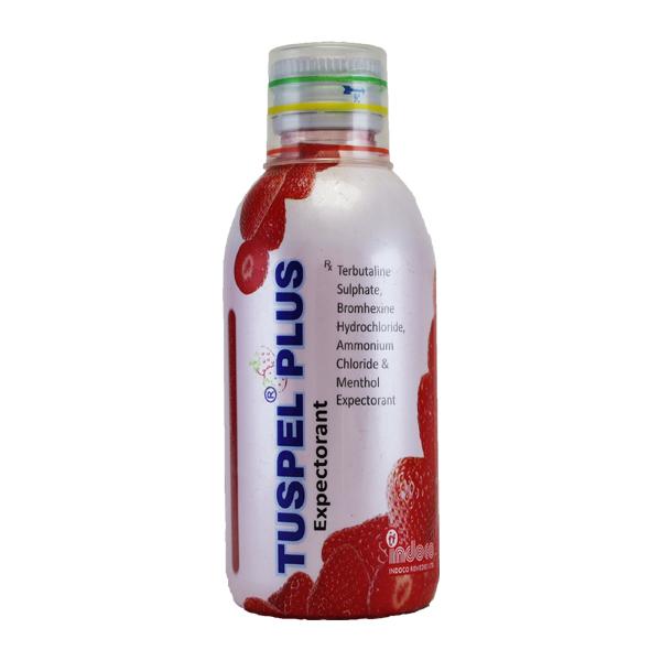 Buy Tuspel Plus Strawberry Flavour Expectorant 100ml Online at Upto 25% ...