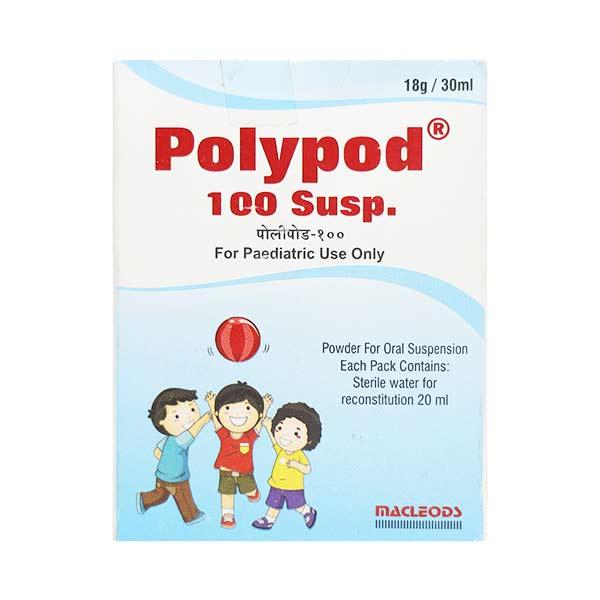 Polypod 100mg Suspension 30ml : Price, Uses, Side Effects | Netmeds