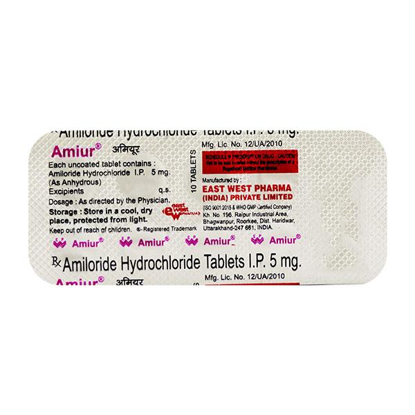 Amiur 5mg Tablet 10'S Price, Uses, Side effects, Substitutes | Netmeds