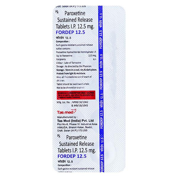 FORDEP 12.5MG TABLET 10'S : Price, Uses, Side Effects | Netmeds