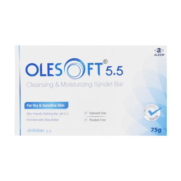 Olesoft PH 5.5 Soap 75gm : Price, Uses, Side Effects | Netmeds