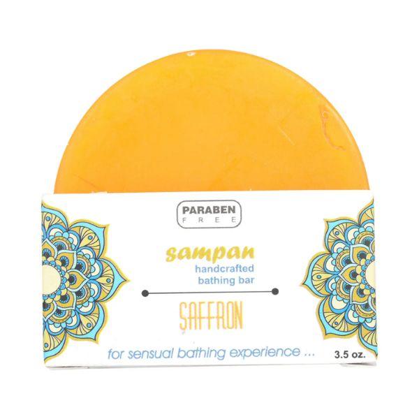 Buy Sampan Handcrafted Glycerine Bathing Soaps bar Saffron 100 gm ...