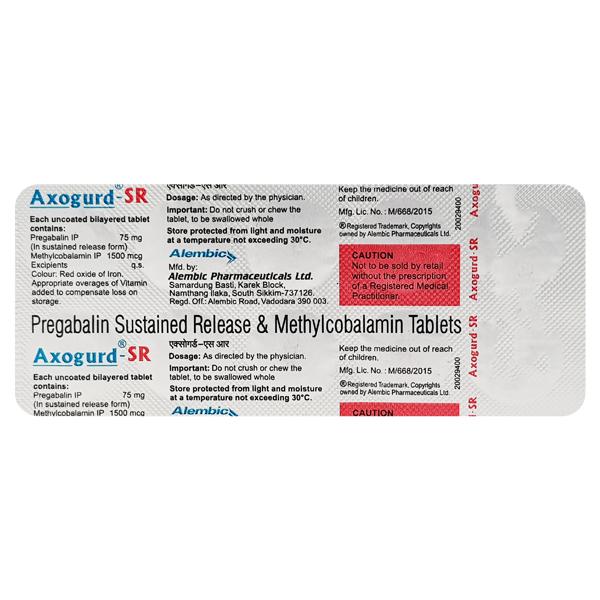 Axogurd SR Tablet 10'S Price, Uses, Side effects, Substitutes | Netmeds