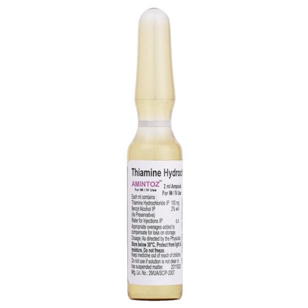 Amintoz Injection 2ml Price, Uses, Side effects, Substitutes | Netmeds