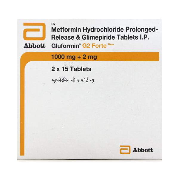 GLUFORMIN G2 FORTE NEW Tablet 15's Price, Uses, Side effects ...