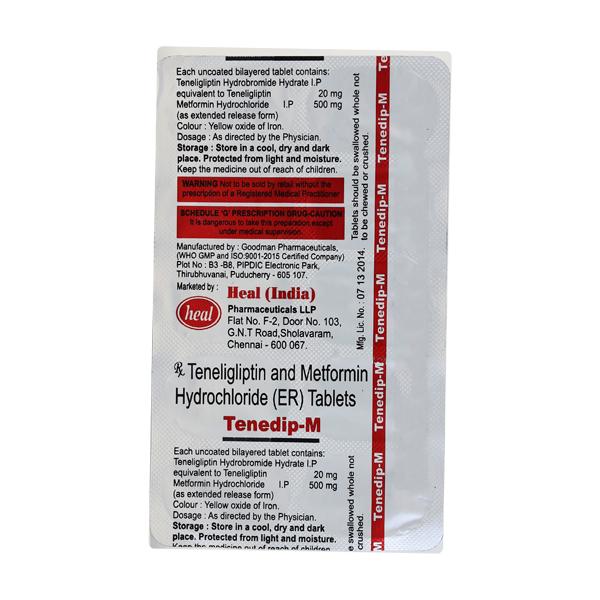 TENEDIP M 500mg Tablet 10's Price, Uses, Side effects, Substitutes ...