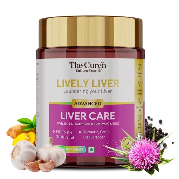 Buy The Curen Lively Liver Advanced Liver Care Veg Capsule 60's Online ...