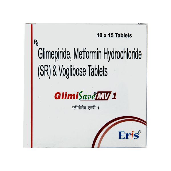 Glimisave MV 1 Tablet 15'S : Price, Uses, Side Effects | Netmeds