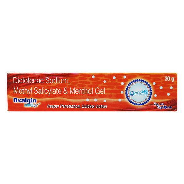 Oxalgin Nano Gel 30gm Price, Uses, Side effects, Substitutes | Netmeds