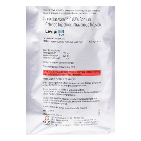 Buy LEVIPIL RTU 500 Infusion 100ml Online at Upto 25% OFF | Netmeds