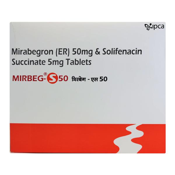 Buy MIRBEG S 50 Tablet 10's Online at Upto 25% OFF | Netmeds