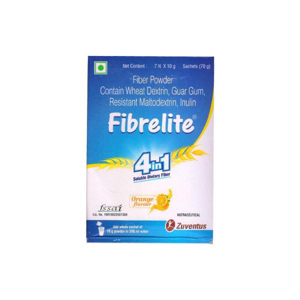 Buy FIBRELITE ORANGE FLAVOUR Powder 10gm Online at Upto 25% OFF | Netmeds