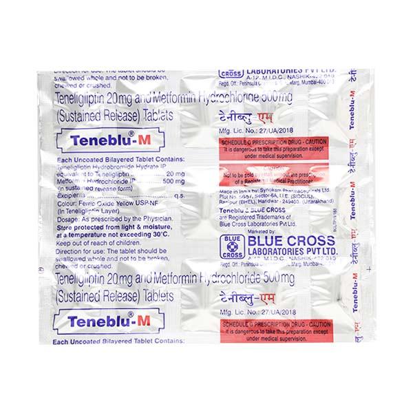 Teneblu M Tablet 15's : Price, Uses, Side Effects | Netmeds