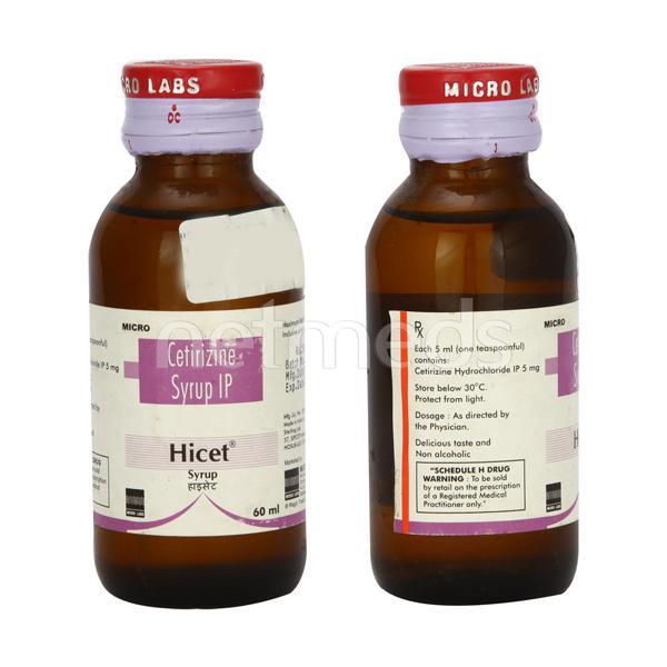 Buy Hicet Syrup 60ml Online at Upto 25% OFF | Netmeds