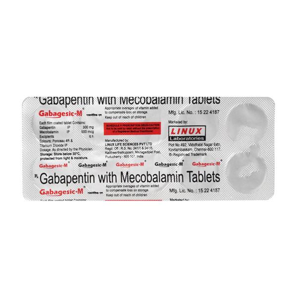 Gabagesic M Tablet 10'S Price, Uses, Side effects, Substitutes | Netmeds