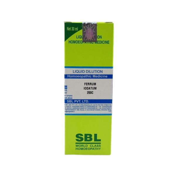 SBL Ferrum Iodatum 200C Liquid 30 ml Online at Best Price - Dilutions