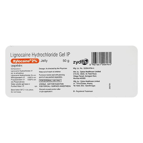 XYLOCAINE 2% Jelly 50gm Price, Uses, Side effects, Substitutes | Netmeds