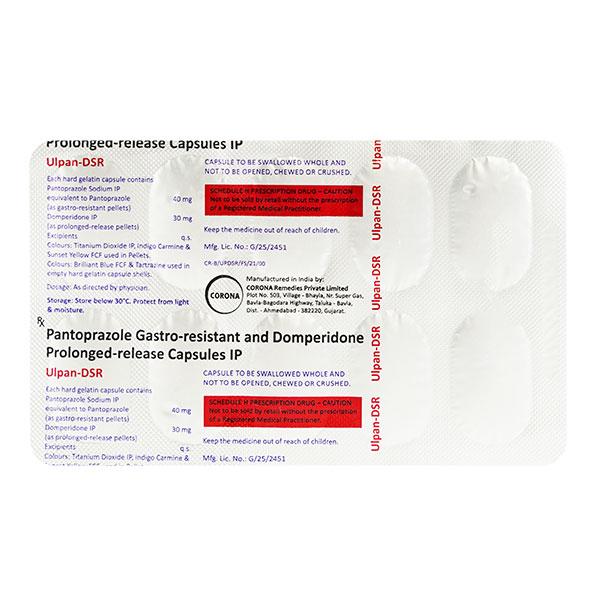 Ulpan DSR Capsule 10'S Price, Uses, Side effects, Substitutes | Netmeds
