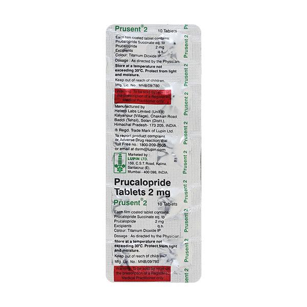 Buy Prusent 2mg Tablet 10'S Online at Upto 25% OFF | Netmeds
