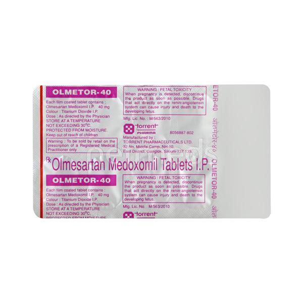 Olmetor 40mg Tablet 10'S : Price, Uses, Side Effects | Netmeds