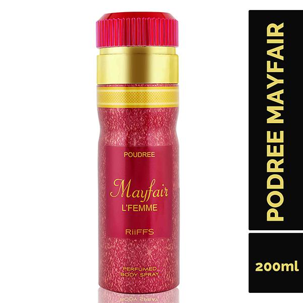 Buy RiiFFS Poudree Mayfair L'Femme Deodorant For Women, Perfume Body ...
