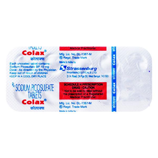 Buy Colax 10mg Tablet 10'S Online at Upto 25% OFF | Netmeds