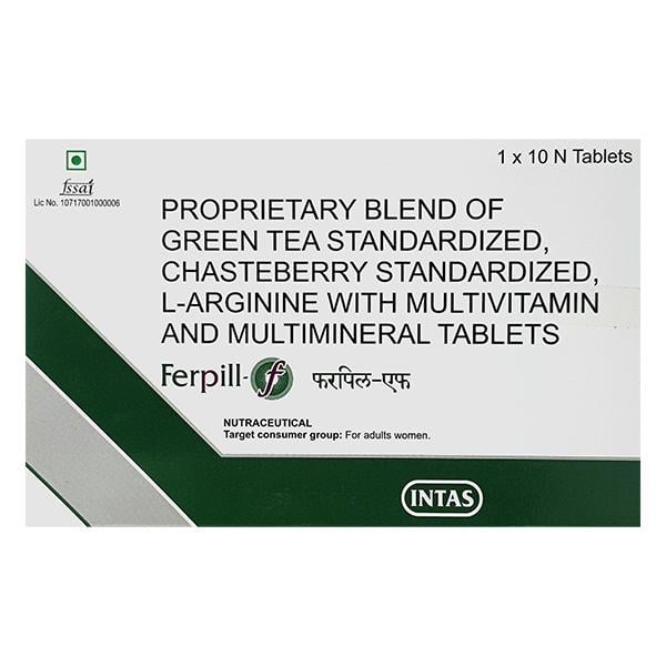 Ferpill F Tablet 10'S : Price, Uses, Side Effects | Netmeds