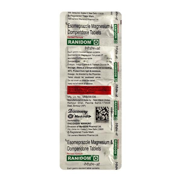 Buy Ranidom O Tablet 10'S Online at Upto 25% OFF | Netmeds