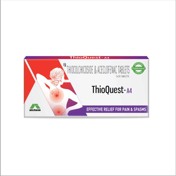 Thioquest A 4mg Tablet 10'S : Uses, Side Effects, Price | Netmeds