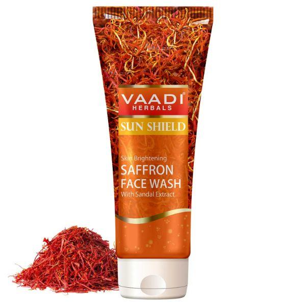 Buy Vaadi Herbals Sun Shield Skin Whitening Face Wash - Saffron with ...