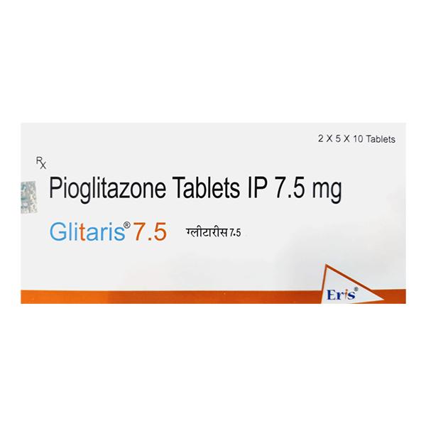 Glitaris 7.5mg Tablet 10'S : Price, Uses, Side Effects | Netmeds