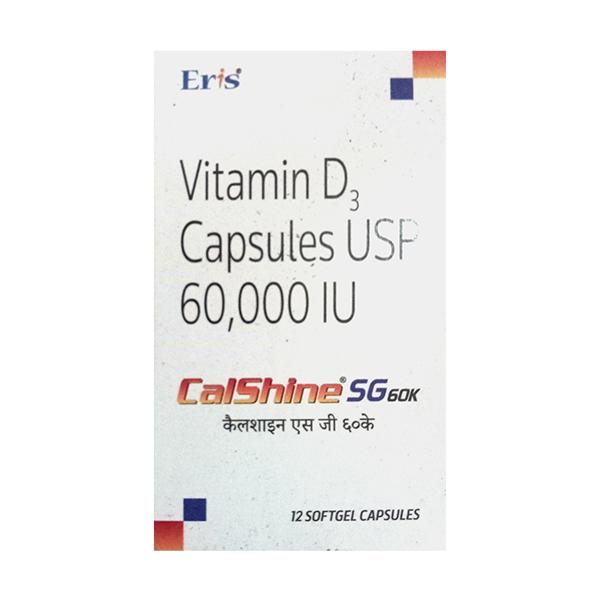 Buy CALSHINE SG 60k Capsule 12's Online at Upto 25% OFF | Netmeds