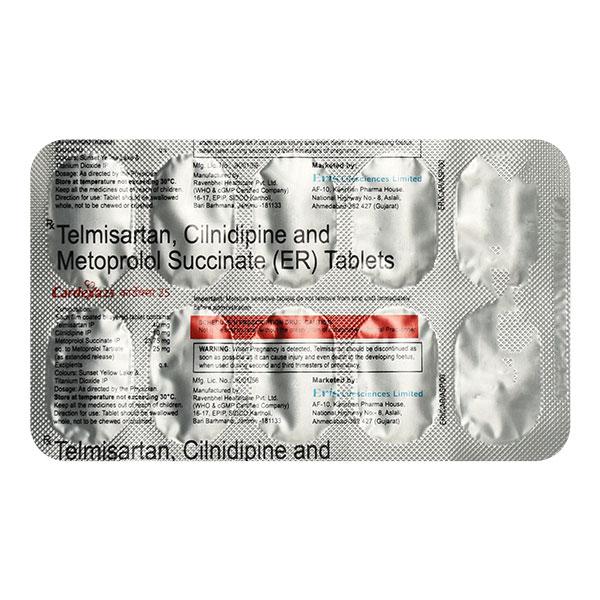 CARDEXA 25 Tablet 10's Price, Uses, Side effects, Substitutes | Netmeds