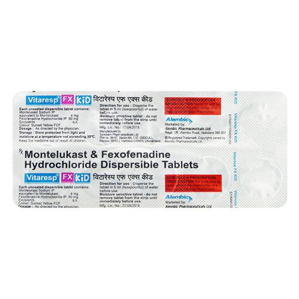 Buy VITARESP FX KID Tablet 10's Online at Upto 25% OFF | Netmeds