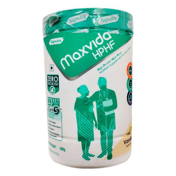 Buy Maxvida HPHF Nutrition Supplement Powder - Vanilla 400 gm Online at ...