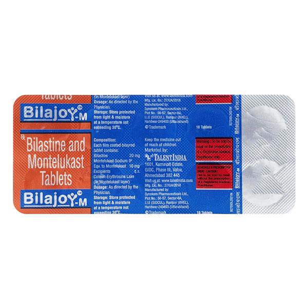 BILAJOY M Tablet 10's Price, Uses, Side effects, Substitutes | Netmeds