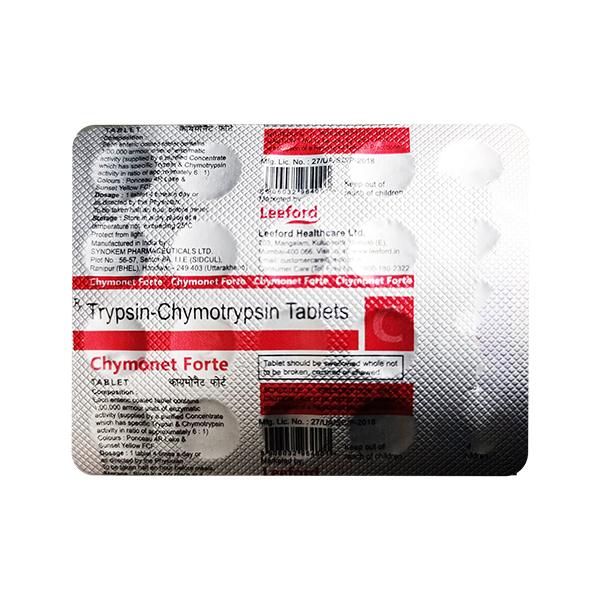 Chymonet Forte Tablet 20'S Price, Uses, Side effects, Substitutes | Netmeds