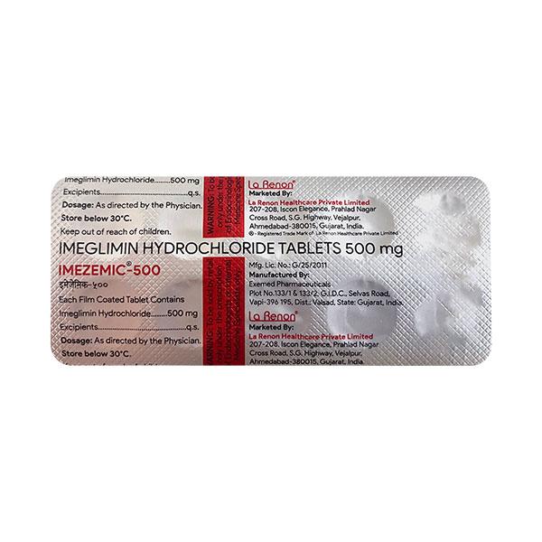 Buy IMEZEMIC 500 Tablet 10's Online | Netmeds
