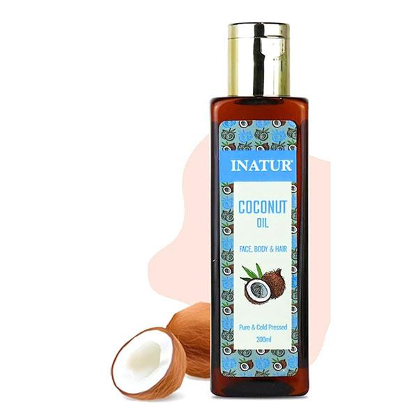 Buy Inatur Face Body & Hair Coconut Oil 200 ml Online at Discounted ...