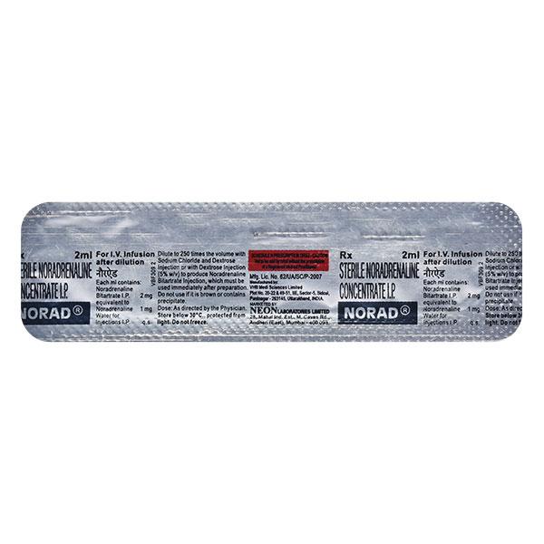 Norad Injection 2ml - Price, Uses, Side Effects | Netmeds