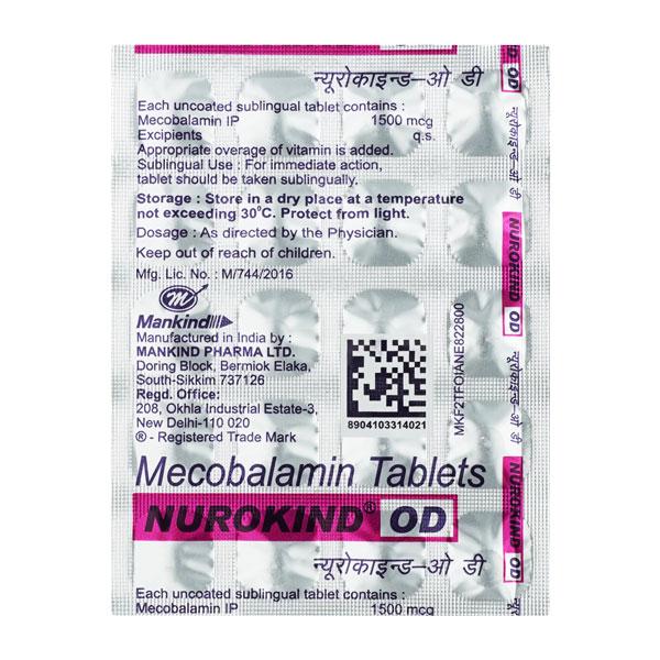 Nurokind OD Tablet 20'S Price, Uses, Side effects, Substitutes | Netmeds