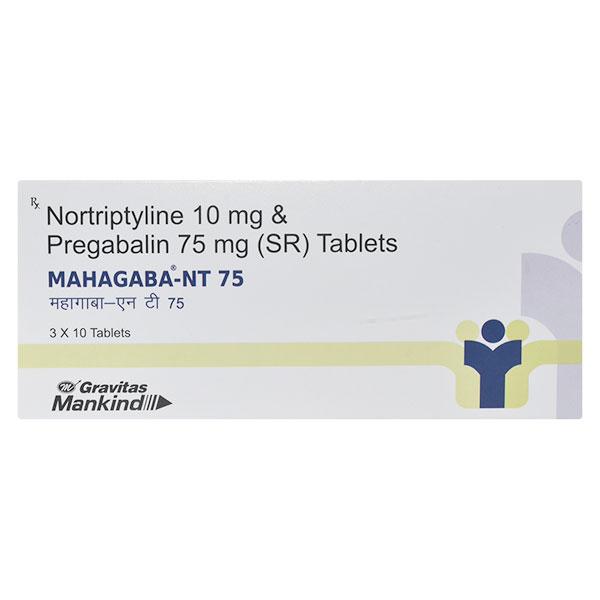 MAHAGABA NT 75 Tablet 10's Price, Uses, Side effects, Substitutes | Netmeds